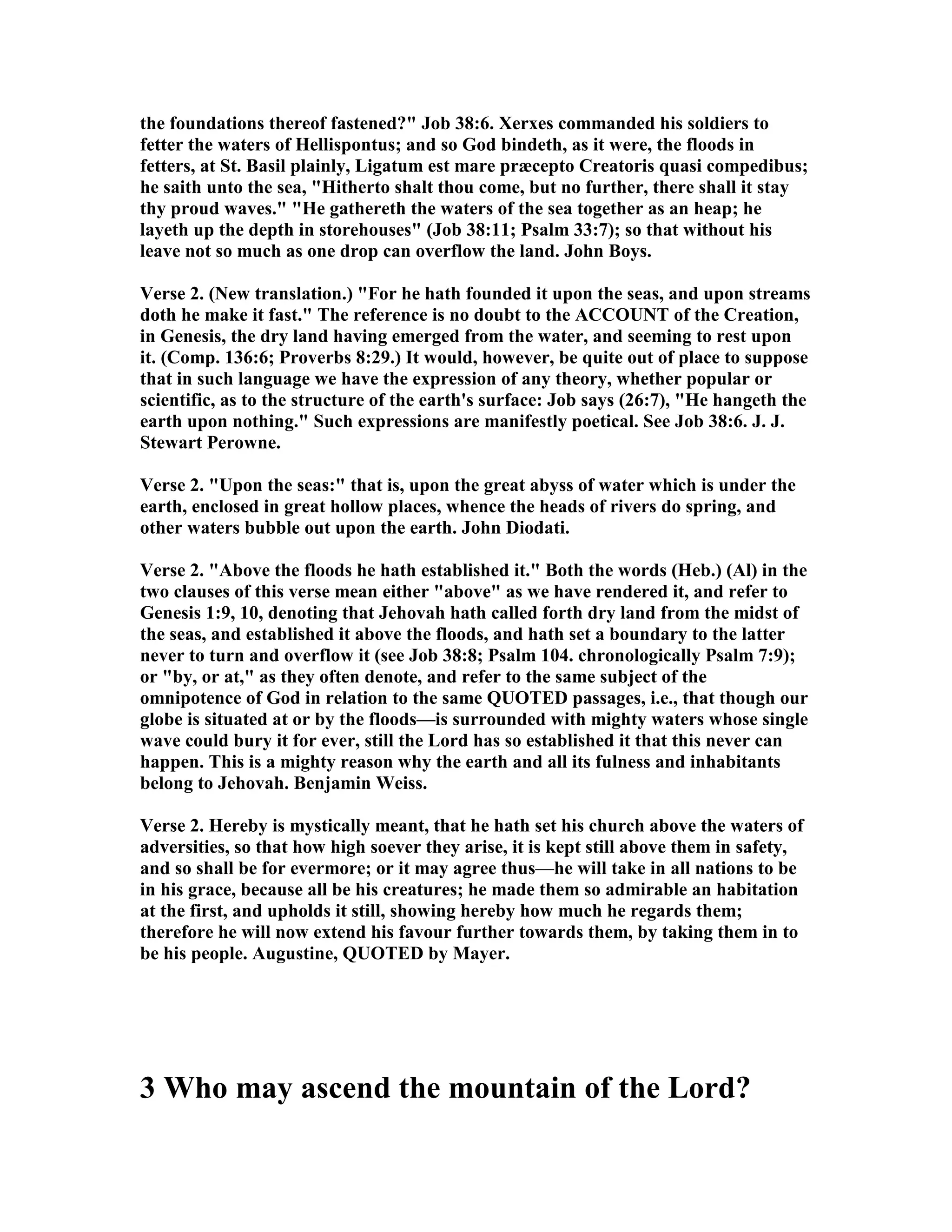 Psalm 24 commentary | PDF