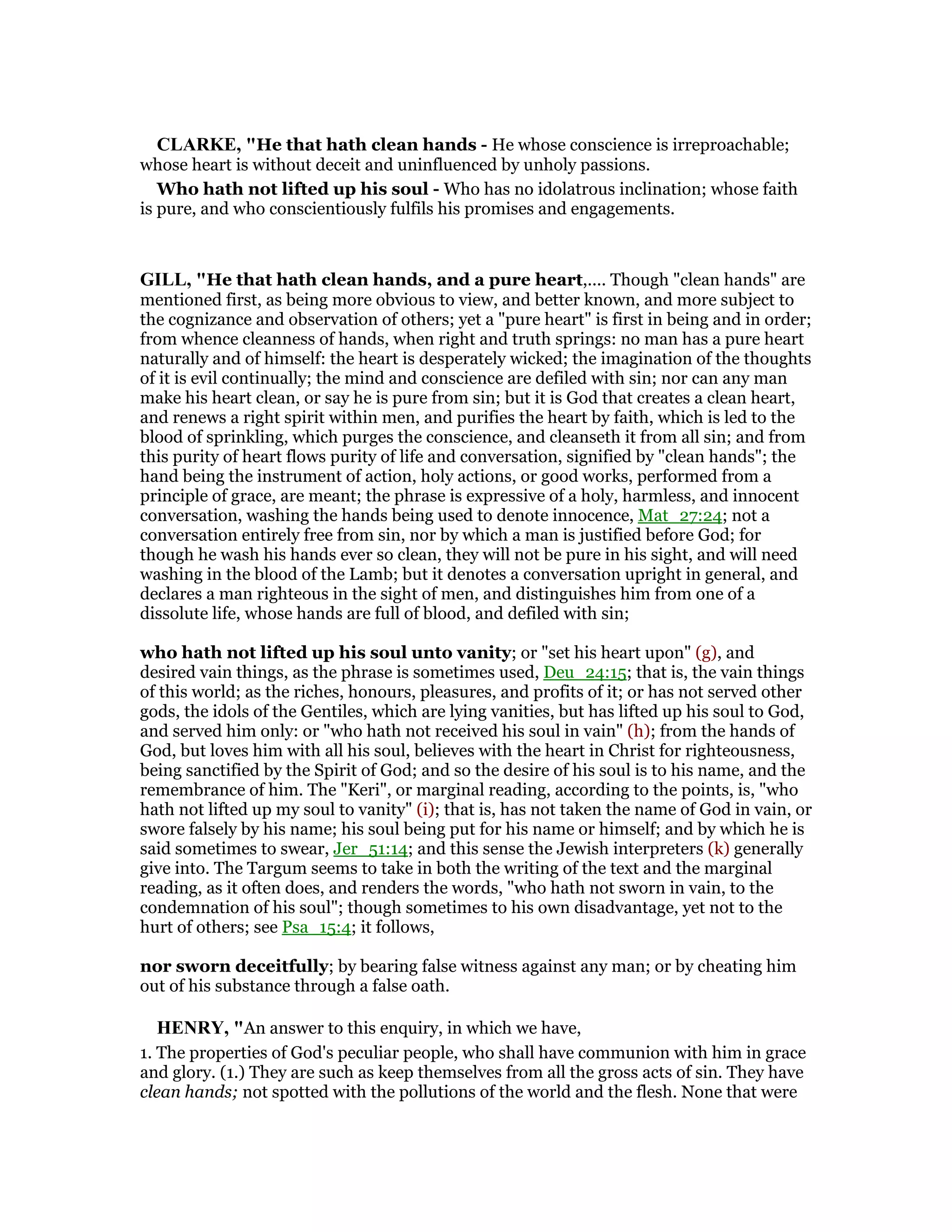 Psalm 24 commentary | PDF