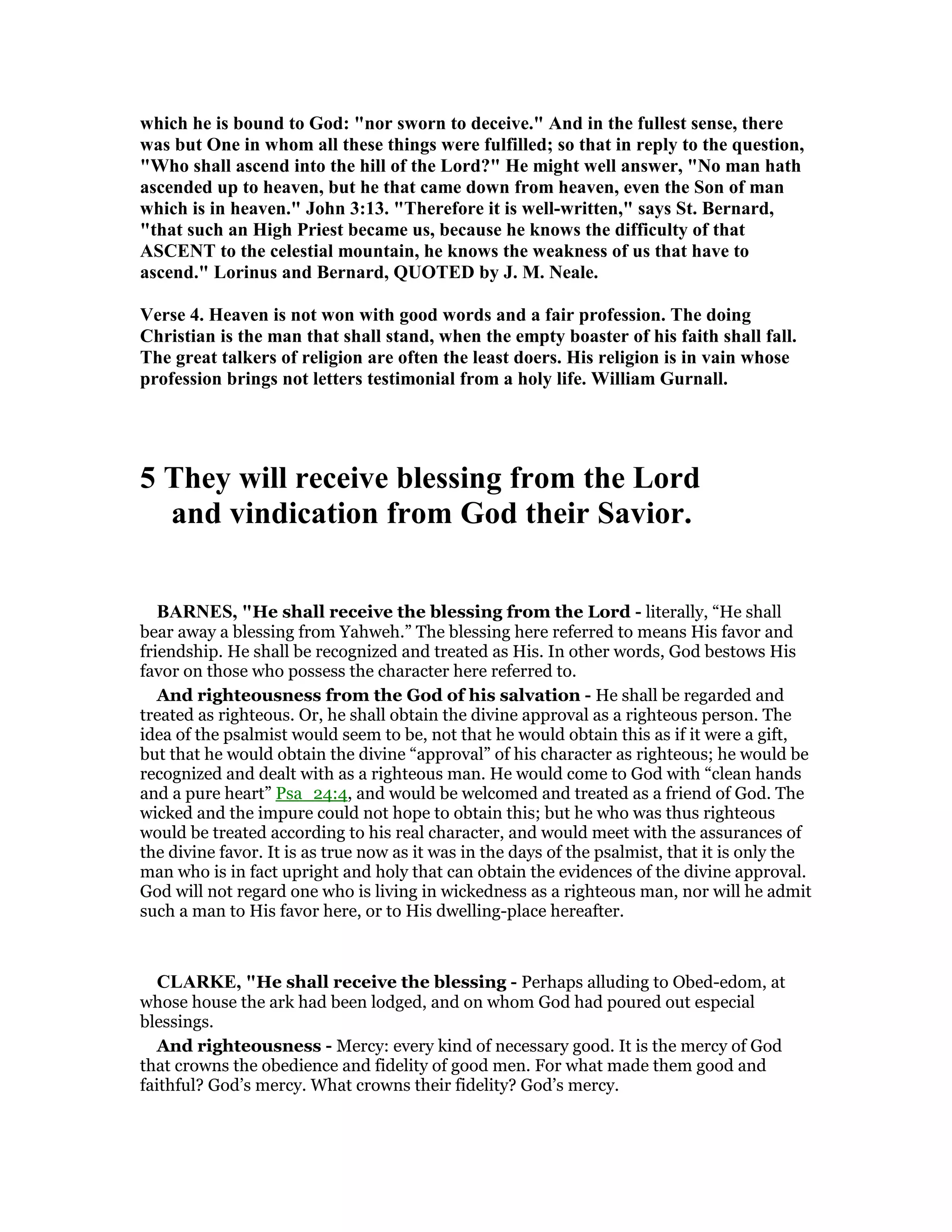 Psalm 24 commentary | PDF