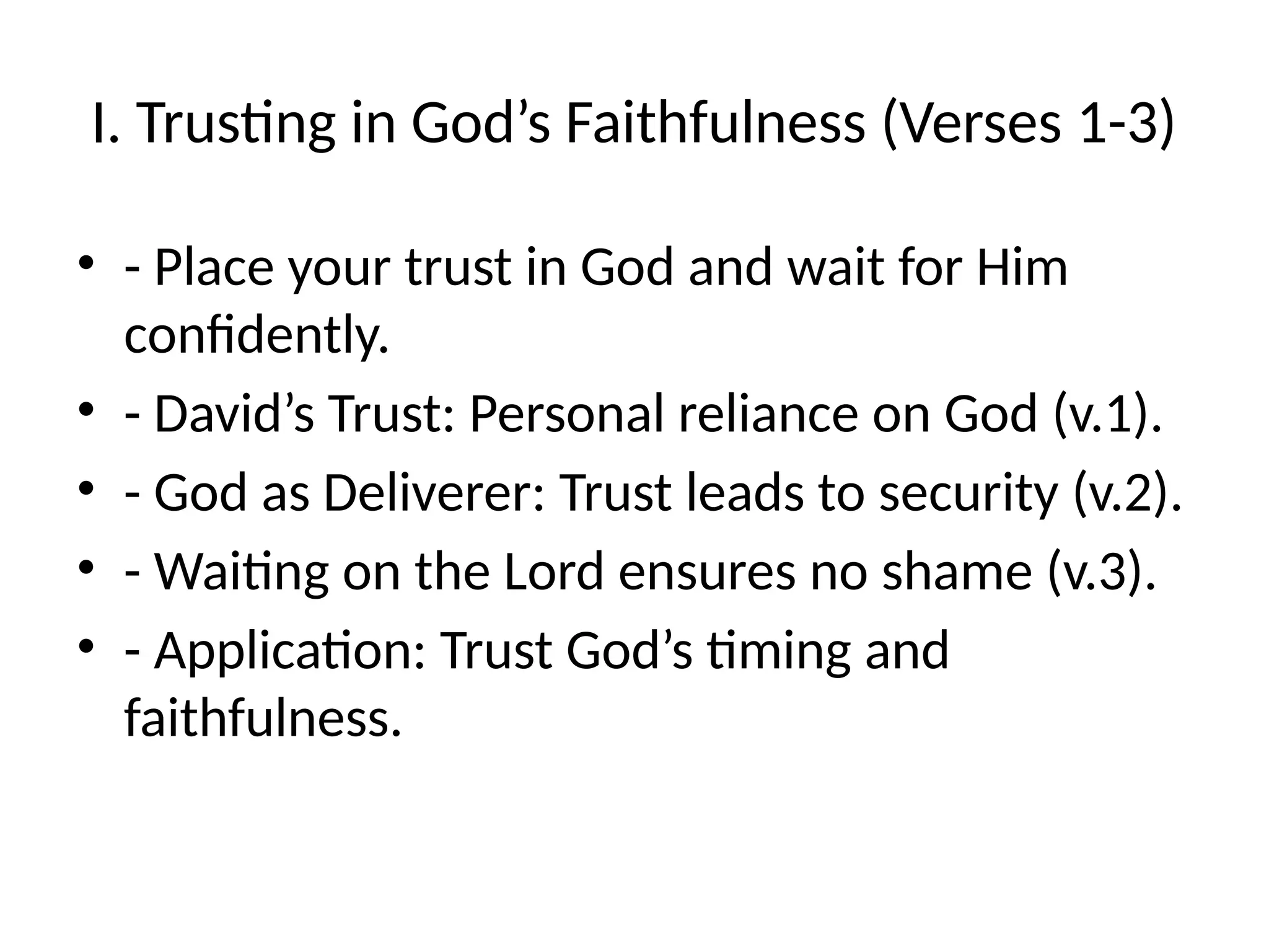 Psalm 25:Seeking Guidance and Trusting in God | PPTX
