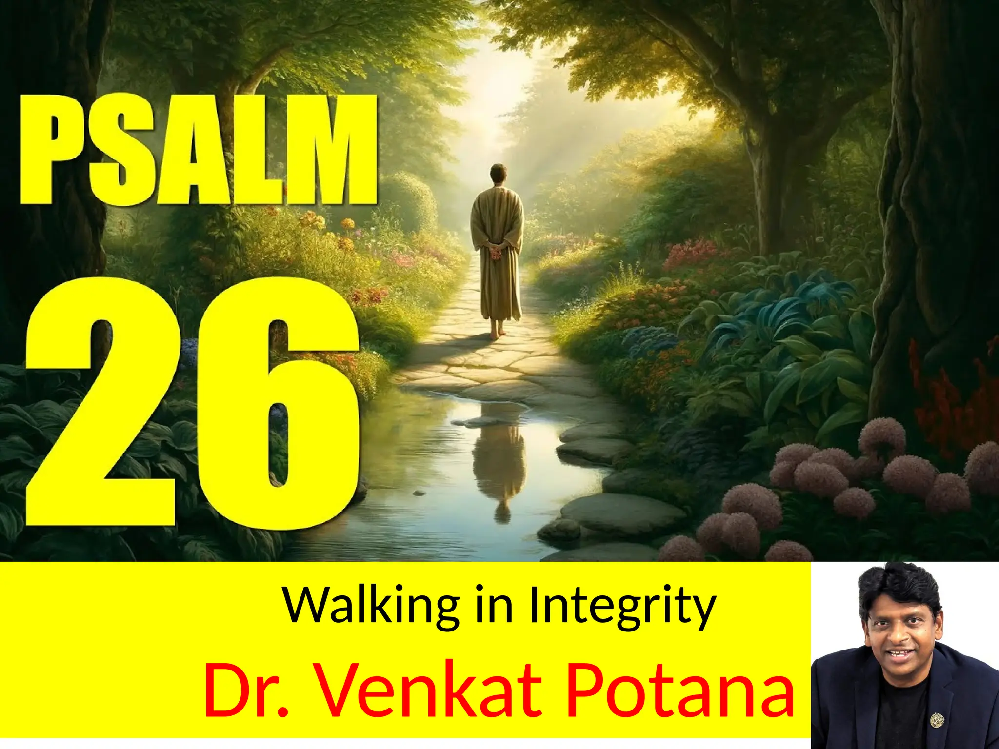 Psalm 26: "Walking in Integrity" sermon By Dr. Venkat Potana | PPT