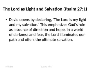 Psalm 27: "The Lord is My Light and Salvation" An Expository Sermon by ...
