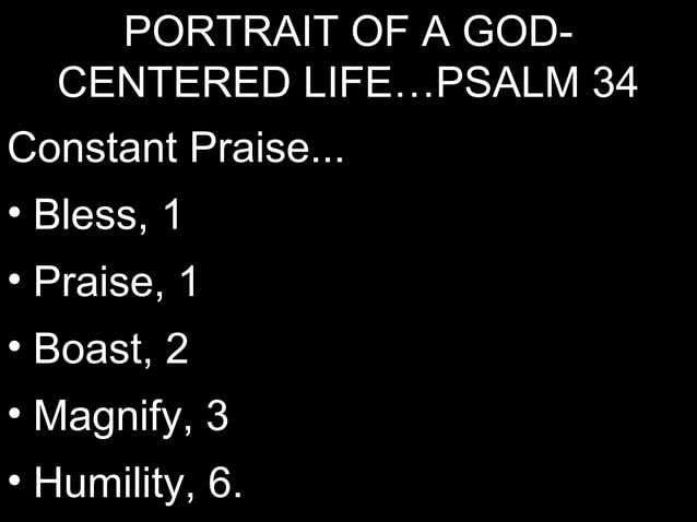 Psalm34 | PPT | Christianity | Religion & Spirituality