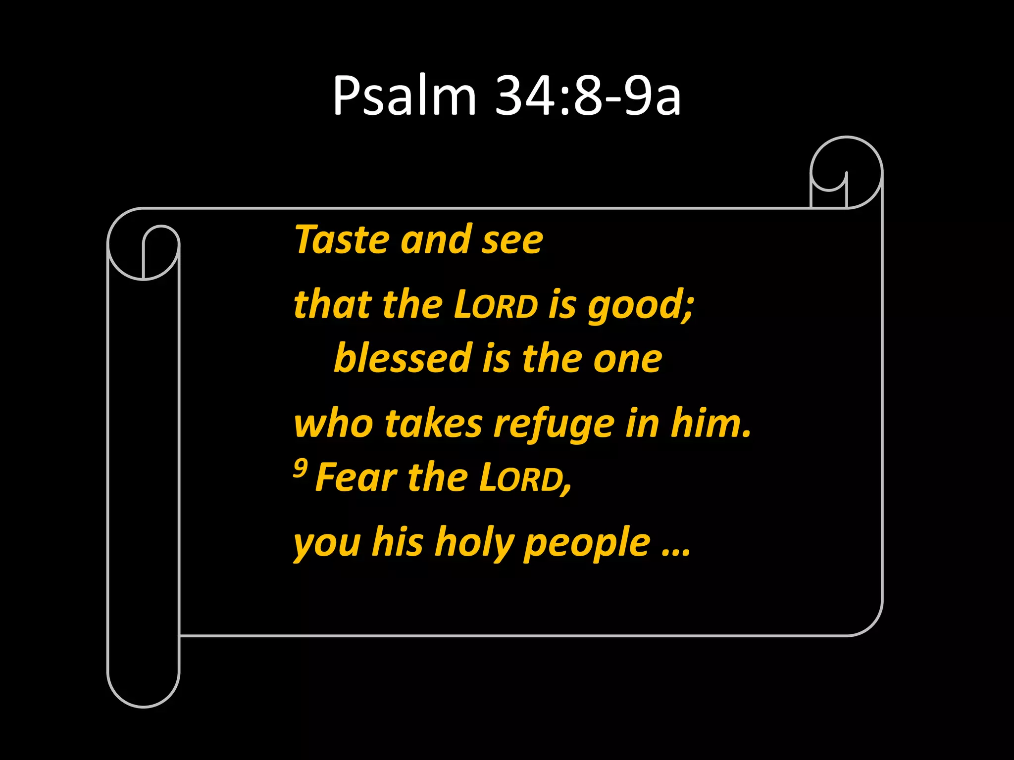 Psalm 34 song of victory, song of faith | PPTX