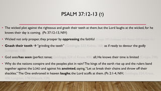 Righteous Refugees: Psalm 37 Lesson | PDF