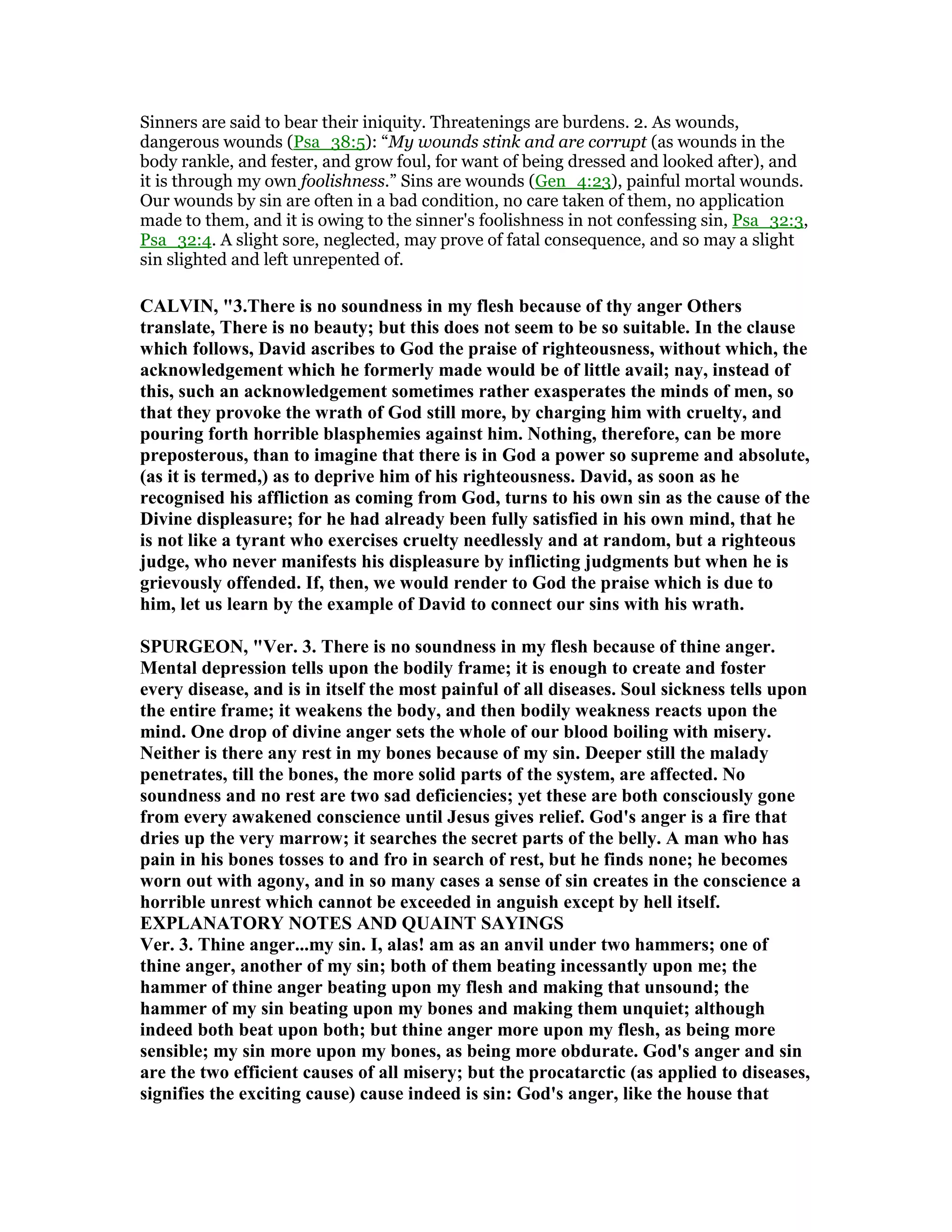 Psalm 38 commentary | PDF | Christianity | Religion & Spirituality