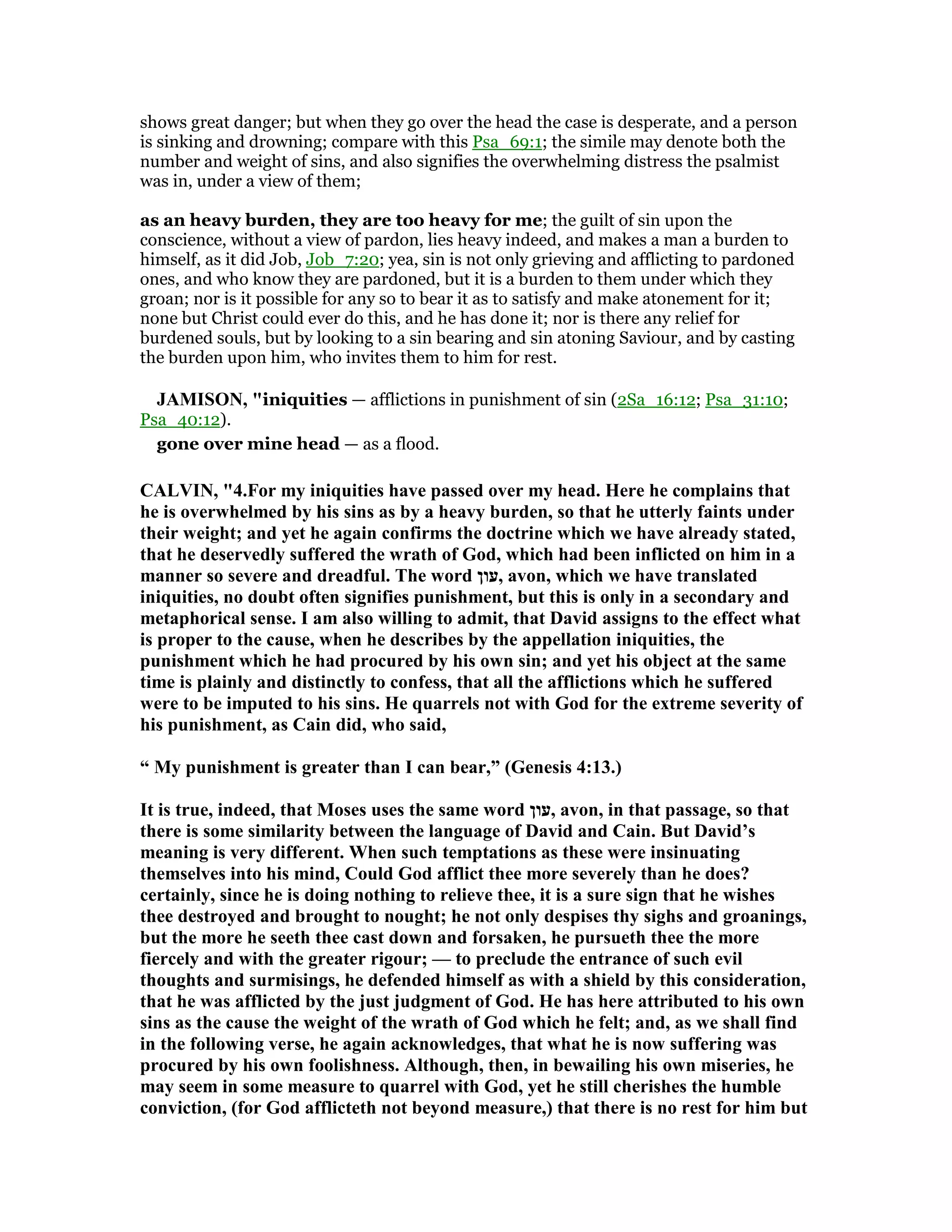 Psalm 38 commentary | PDF | Christianity | Religion & Spirituality