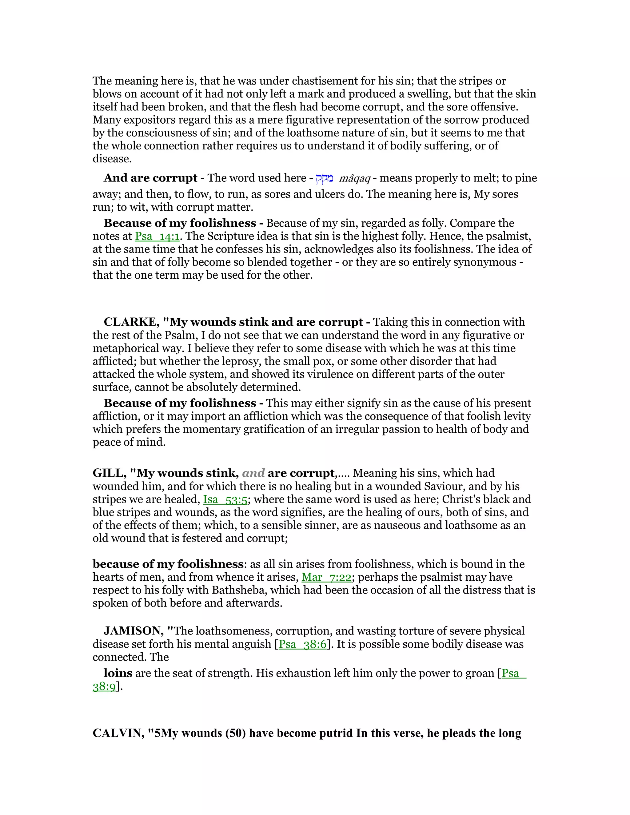 Psalm 38 commentary | PDF | Christianity | Religion & Spirituality