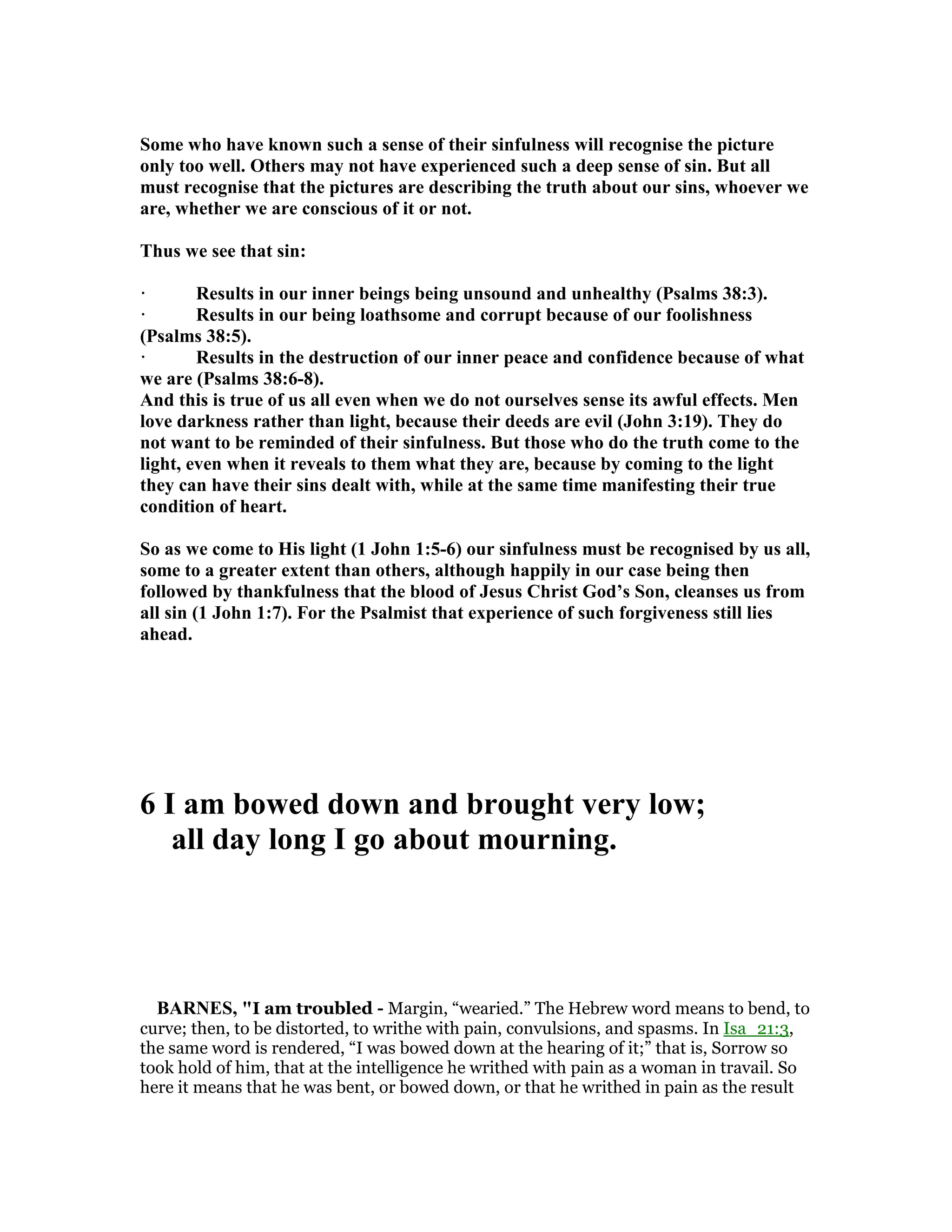 Psalm 38 commentary | PDF | Christianity | Religion & Spirituality