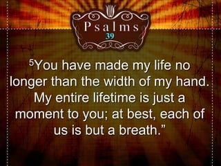 Psalm 39 | PPT