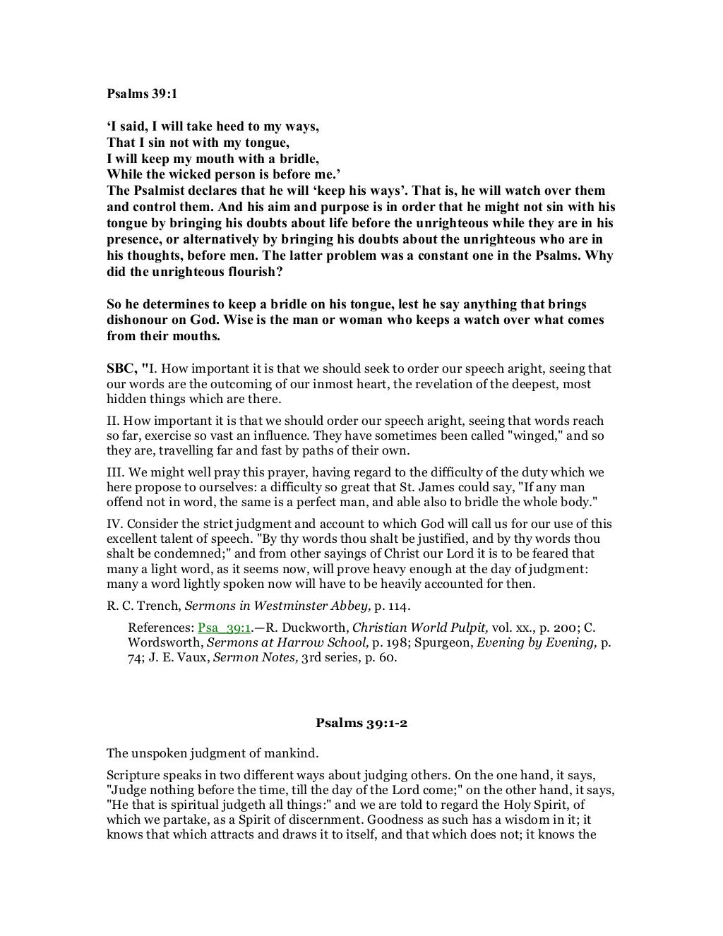 Psalm 39 Commentary psalm-39-commentary