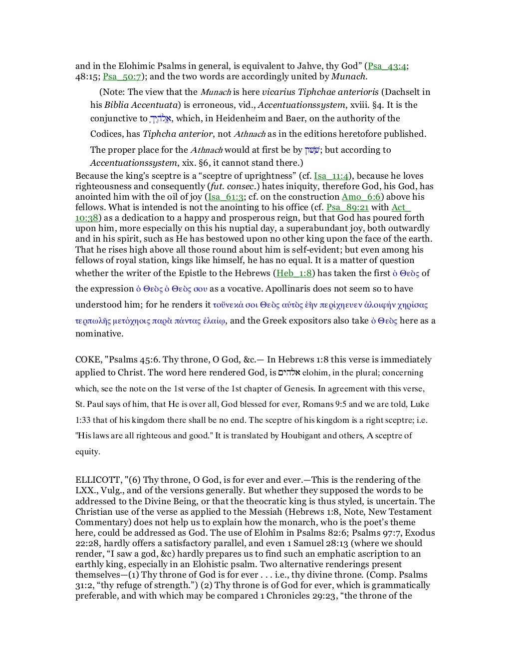 Psalm 45 Commentary Psalm 45 Commentary