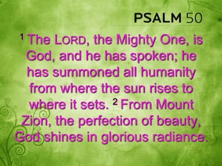 Being Thankful to God ~ Psalm 50 | PPTX