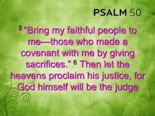 Psalms 50 5 Covenent