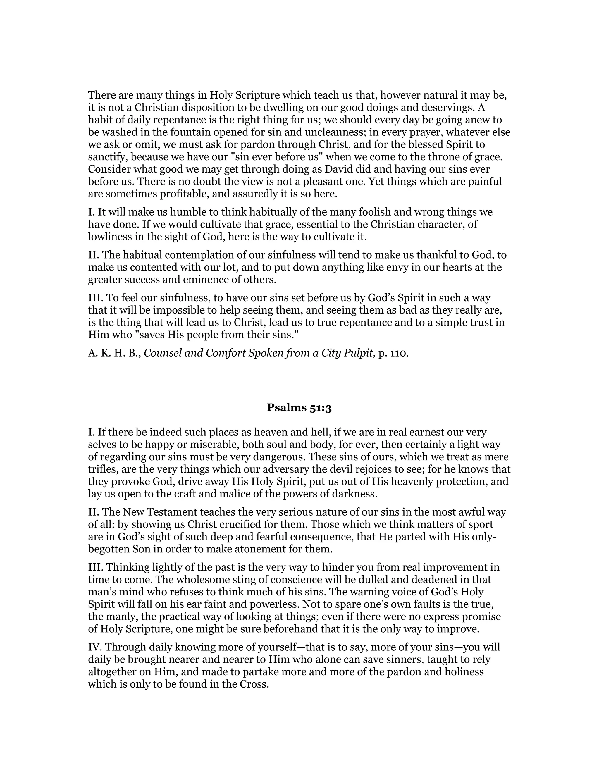 Psalm 51 commentary | PDF