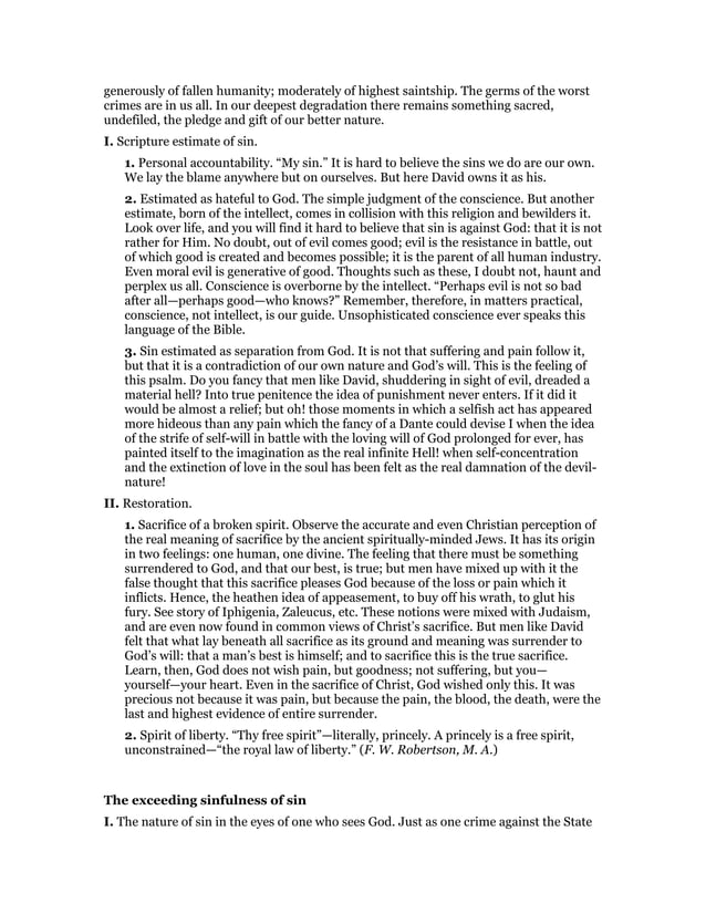 Psalm 51 commentary | PDF | Christianity | Religion & Spirituality