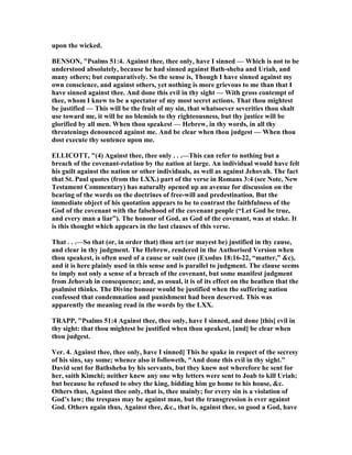 Psalm 51 commentary | PDF