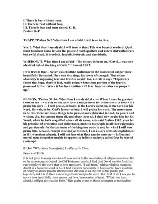 Psalm 56 commentary | PDF