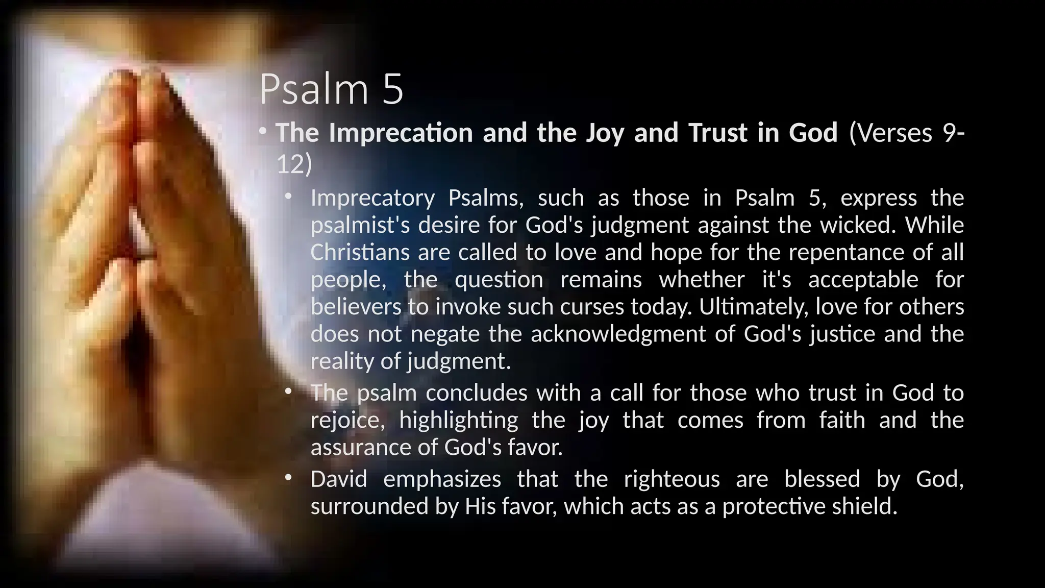 Psalm Five and Psalm Six: Prayers of King David | PPTX