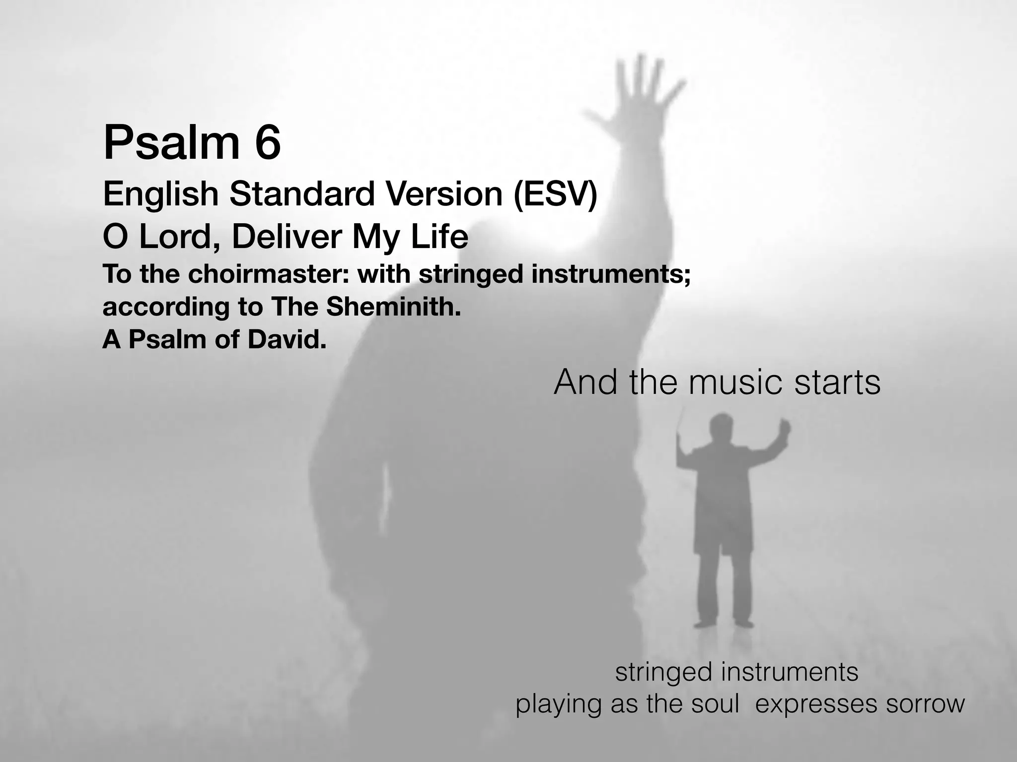 Psalm 6 a sorrowful psalm | PDF
