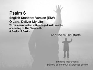 Psalm 6 a sorrowful psalm | PDF