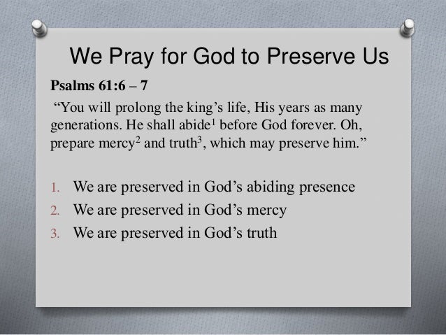 Psalm 61 - The Necessity of Prayer