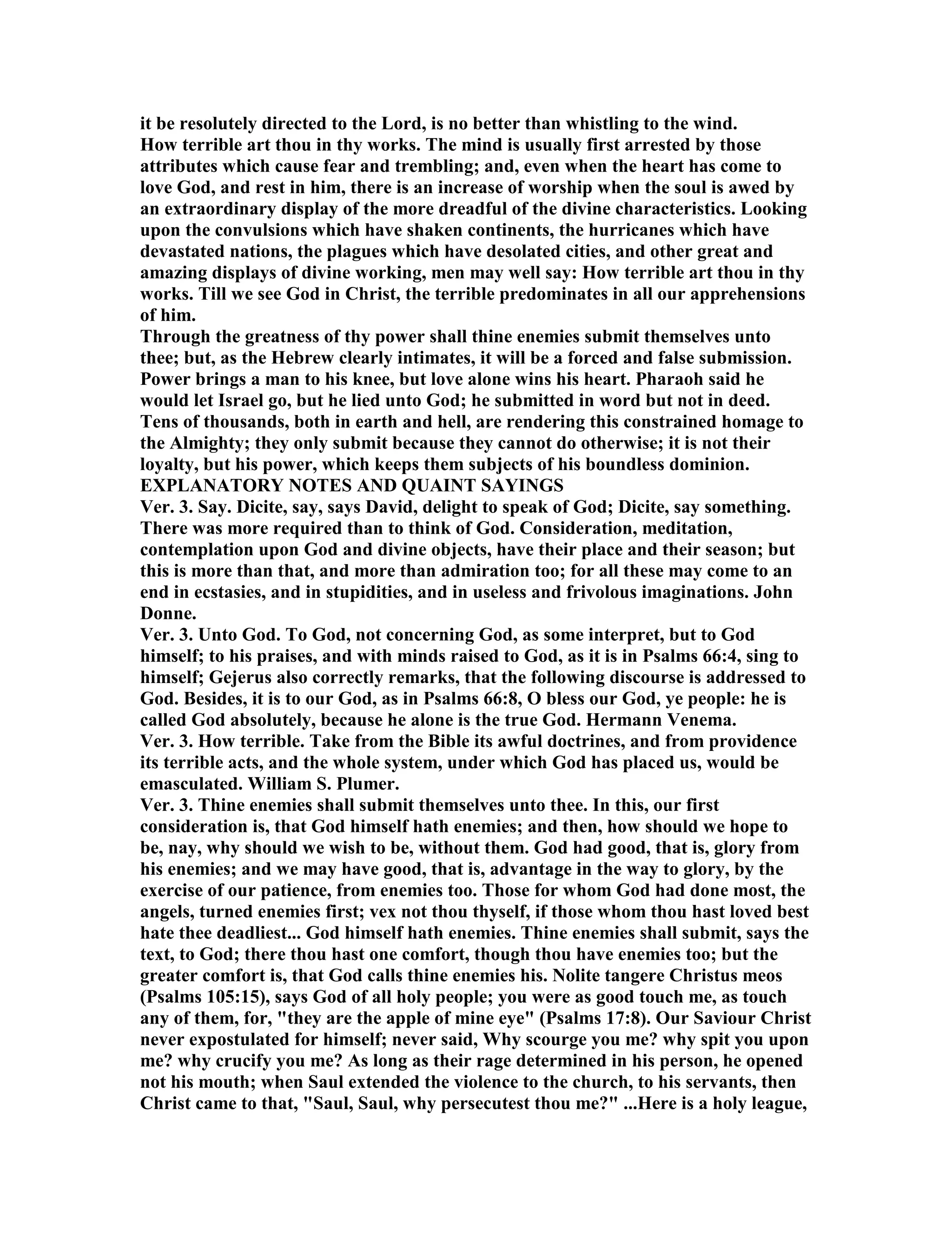 Psalm 66 commentary | PDF