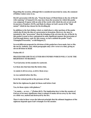 Psalm 68 commentary | PDF