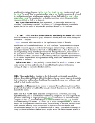 Psalm 68 commentary | PDF