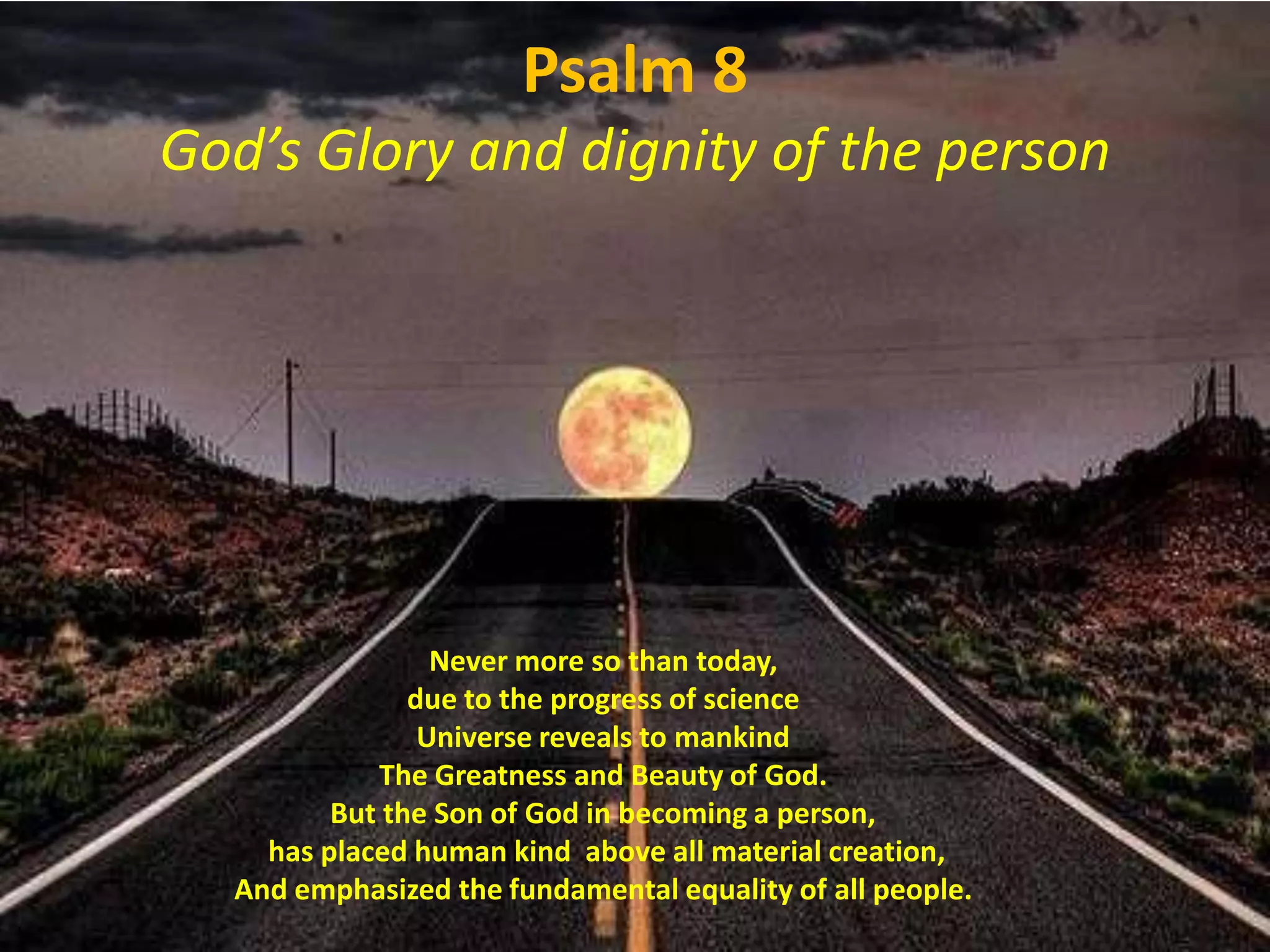 Psalm 8 | PPTX