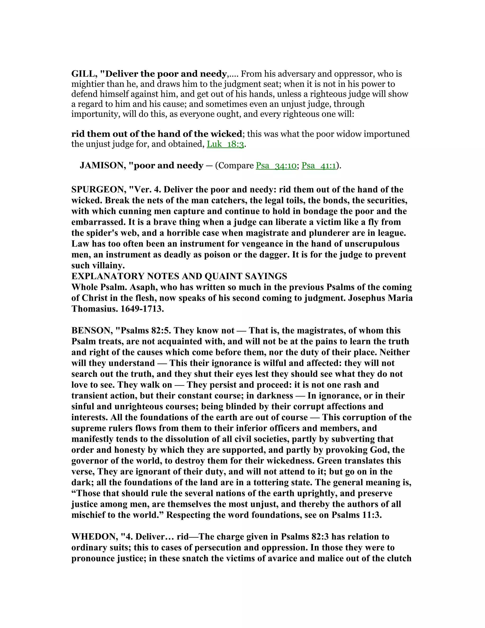 Psalm 82 commentary | PDF