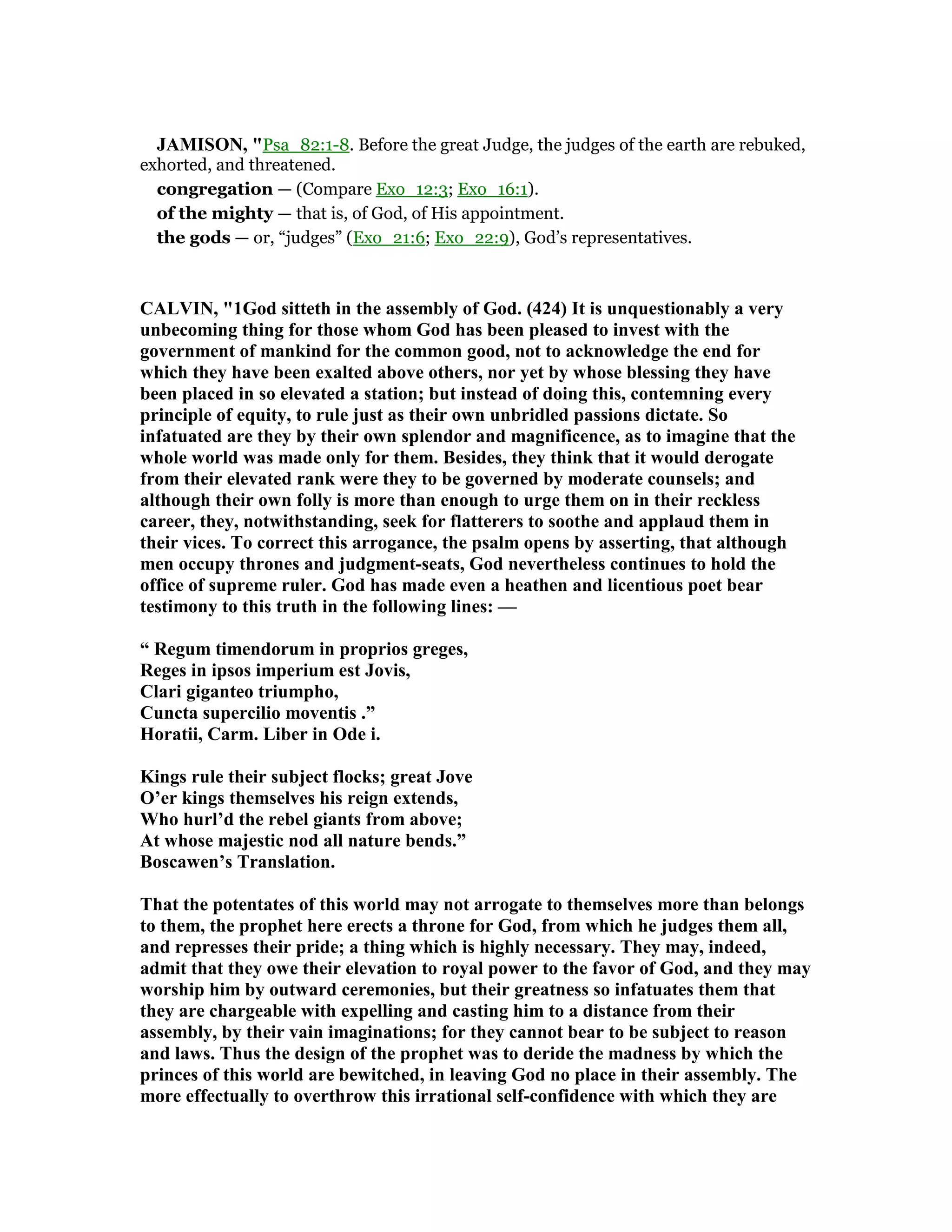 Psalm 82 commentary | PDF