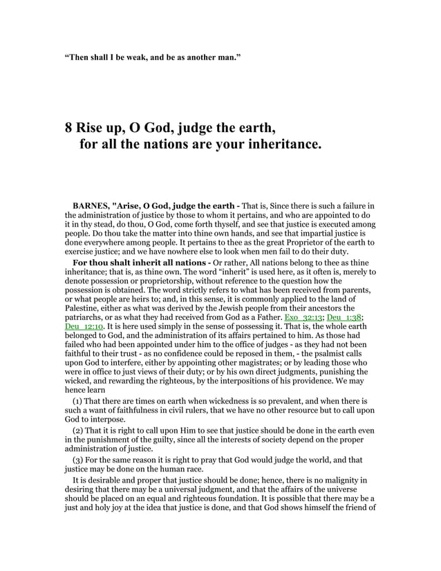 Psalm 82 commentary | PDF | Judaism | Religion & Spirituality