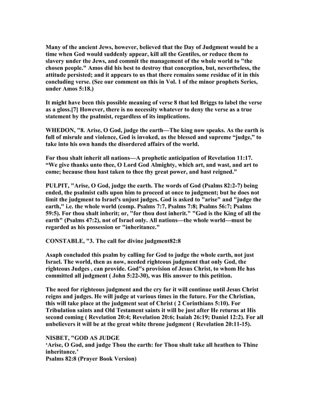 Psalm 82 commentary | PDF | Judaism | Religion & Spirituality