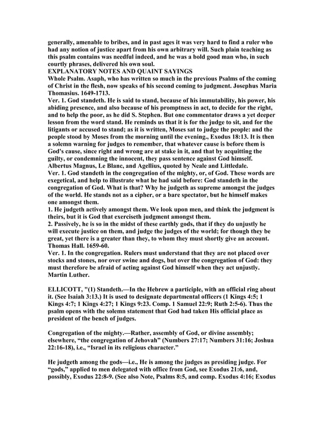 Psalm 82 commentary | PDF | Judaism | Religion & Spirituality
