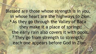 Psalm 84: Longing for the Presence of God | PPTX