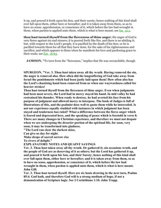 Psalm 85 commentary | PDF