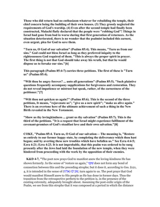 Psalm 85 commentary | PDF