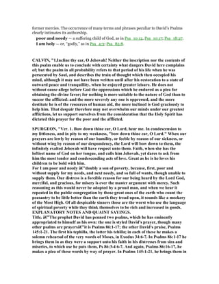 Psalm 86 commentary | PDF