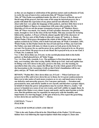 Psalm 86 commentary | PDF