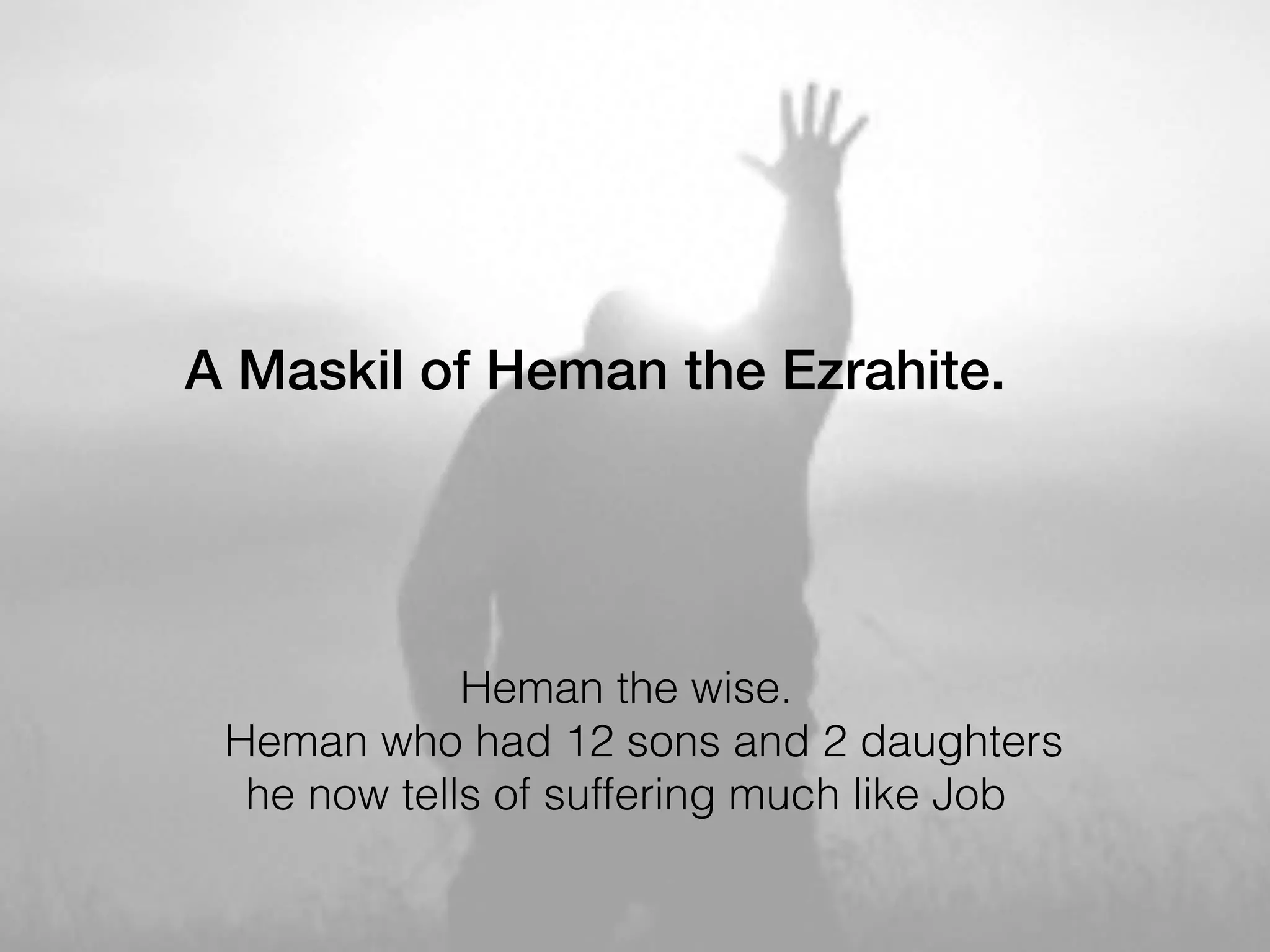 Psalm 88 a soul alone and living out the darkest of laments | PPT