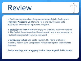 How Majestic is His Name! (Psalm 8) | PPTX