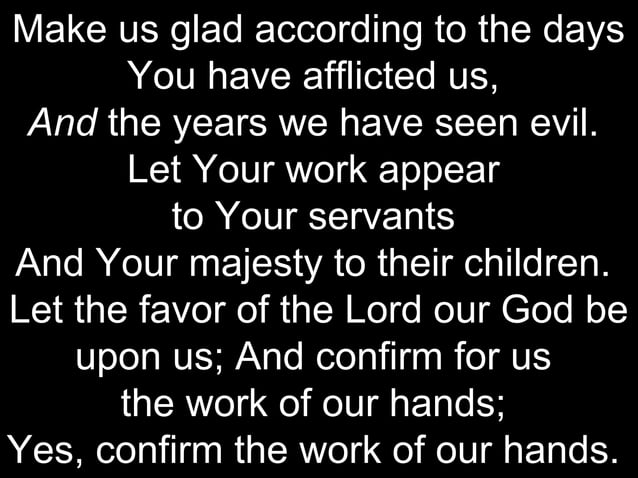 Psalm90 | PPT | Christianity | Religion & Spirituality