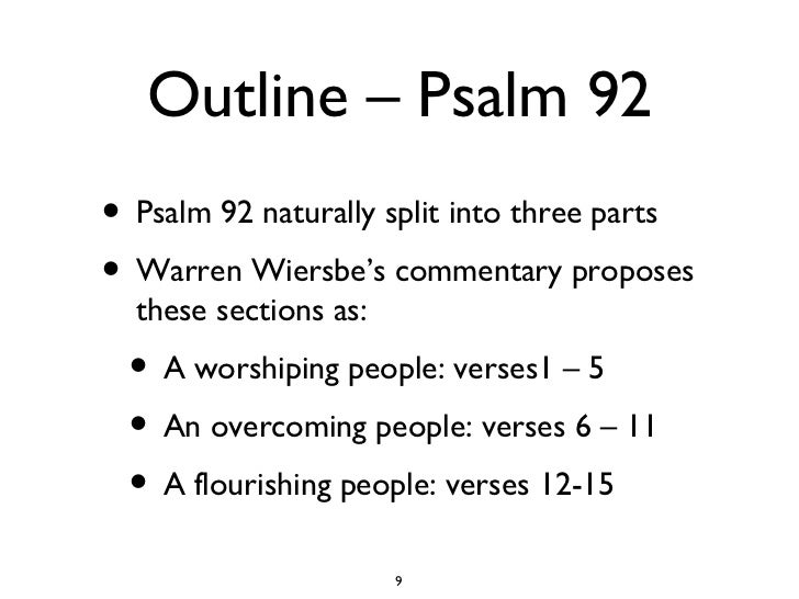 Psalm 92