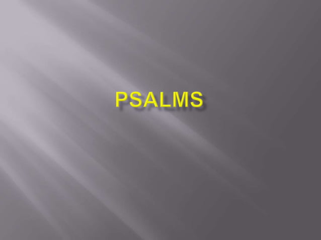 Psalms | PPT