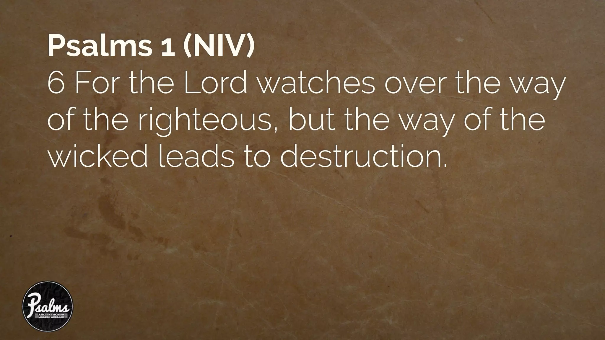 Psalms 1 - Following the Path of Righteousness | PDF