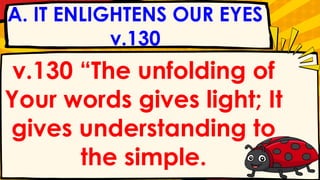 ROOTED IN THE WORD OF GOD PSALMS 119 129 - 136.pptx