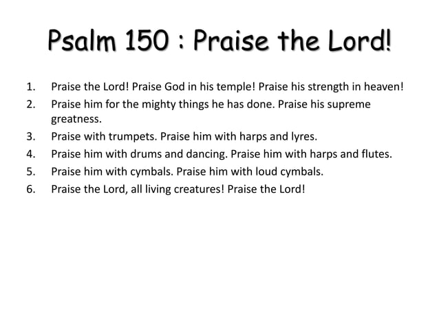 Psalms 150 | PPTX