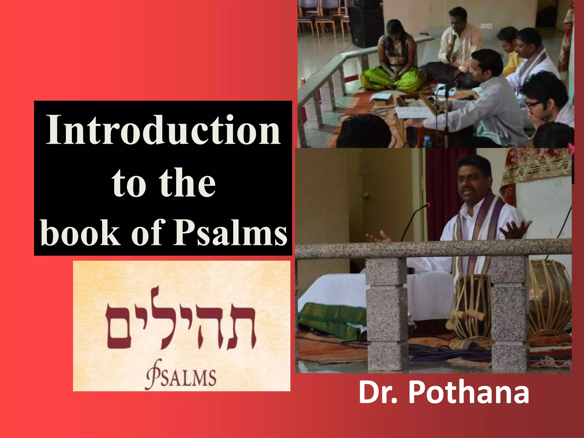 Introduction to the Book of Psalms | PPTX