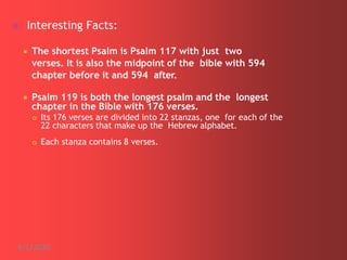 Introduction to the Book of Psalms | PPTX